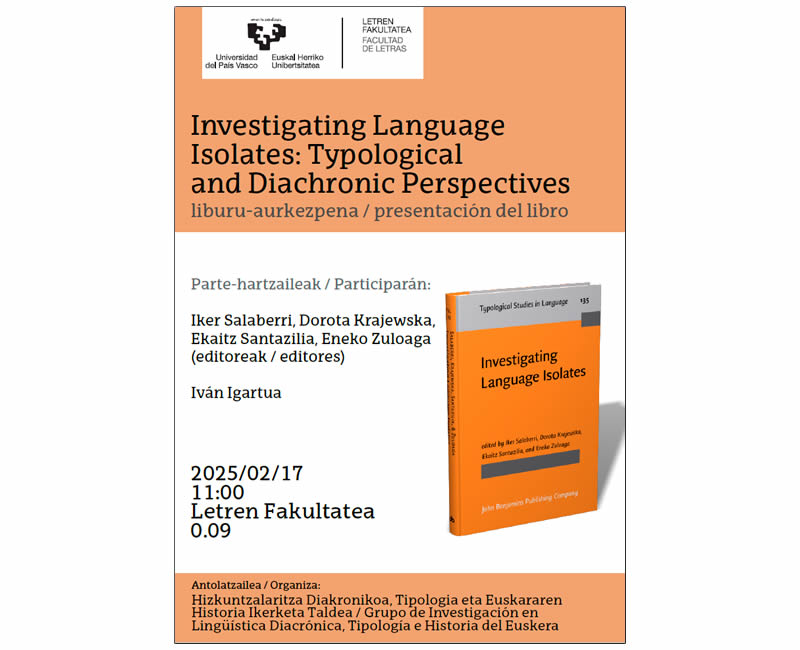 Investigating Language Isolates: Typological and Diachronic ...