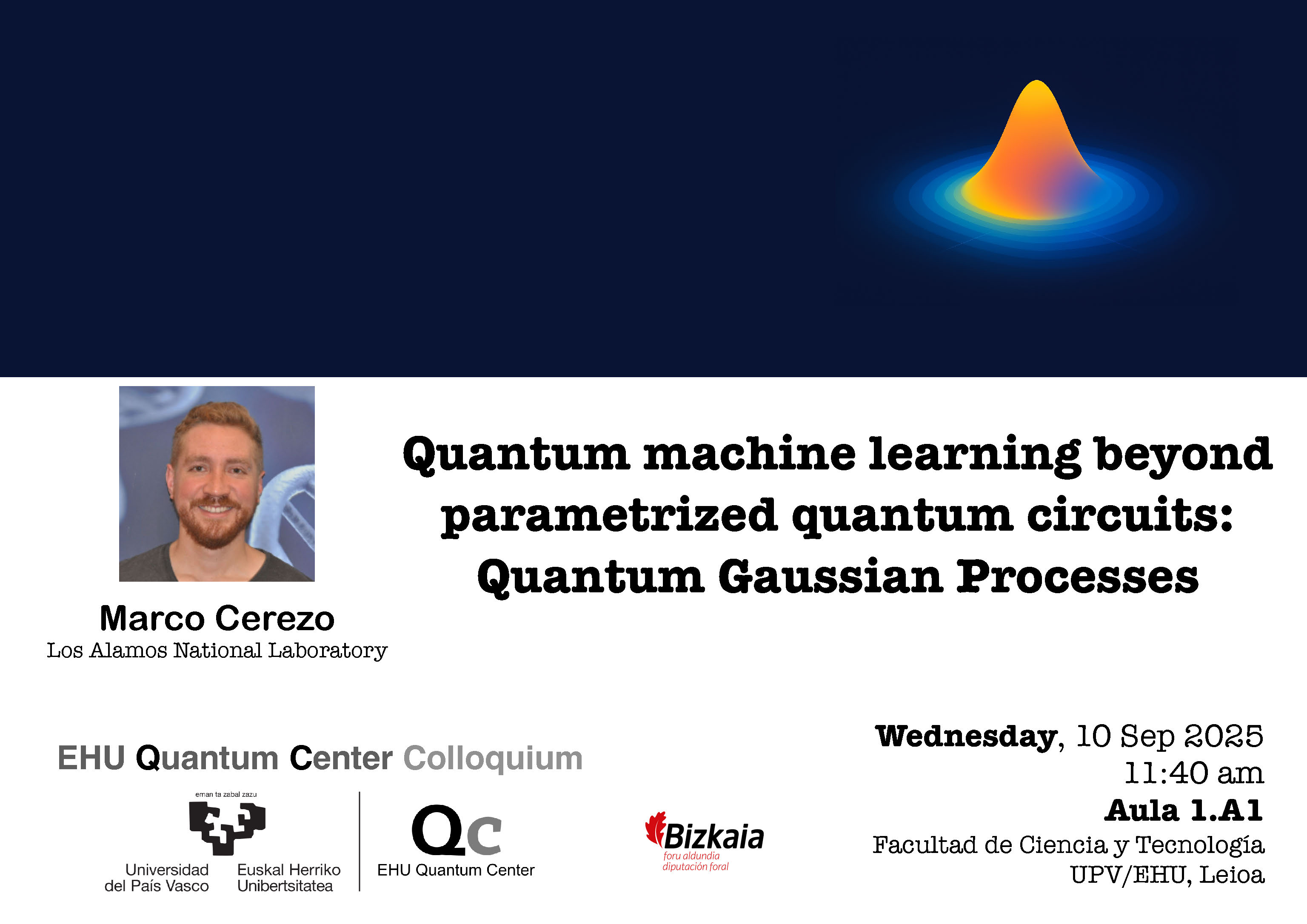 EHU Quantum Center Colloquium - Zientzia eta Teknologia Fakultatea - EHU