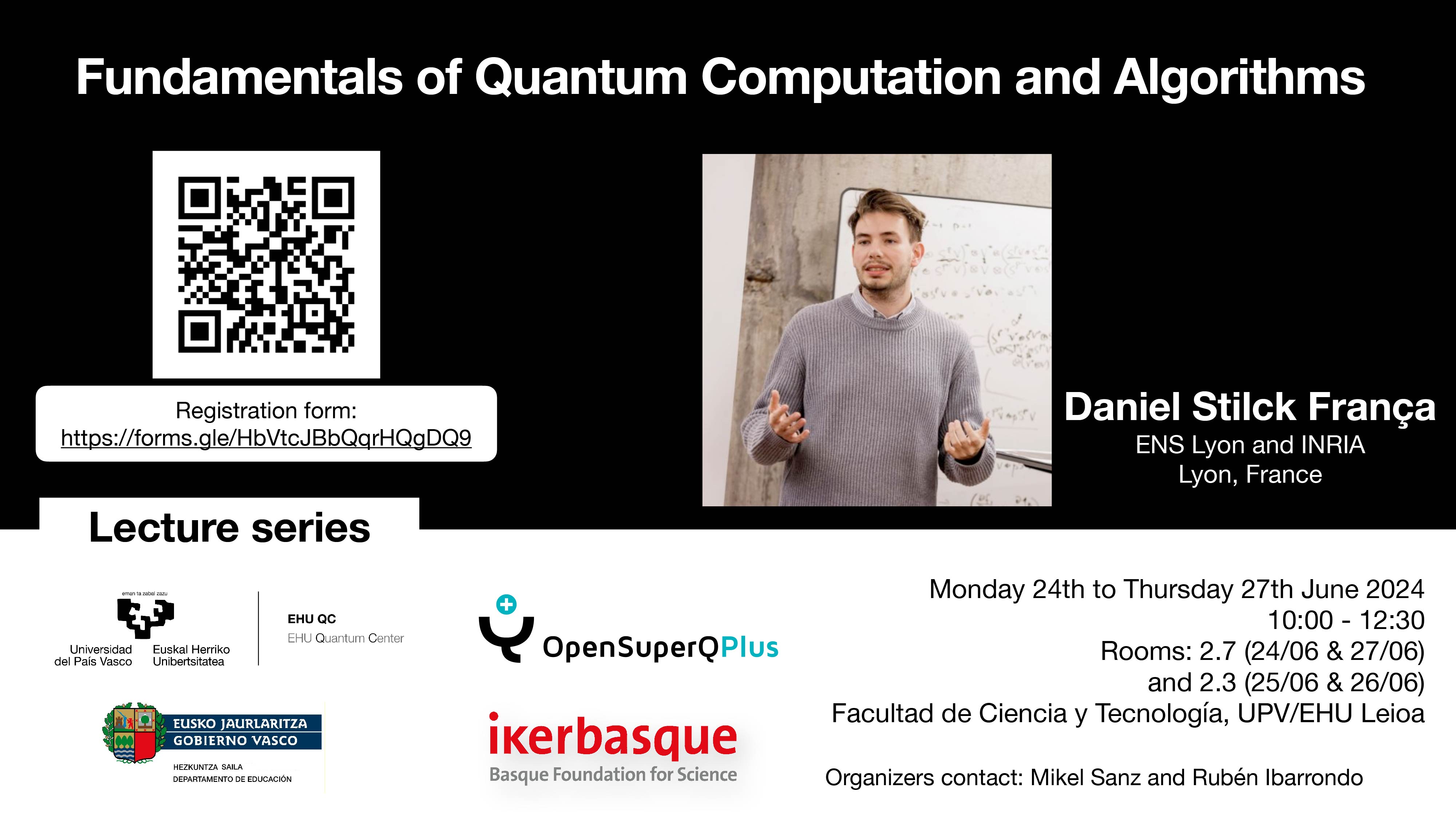 Fundamentals of Quantum Computation and Algorithms - Zientzia eta Teknologia Fakultatea - EHU