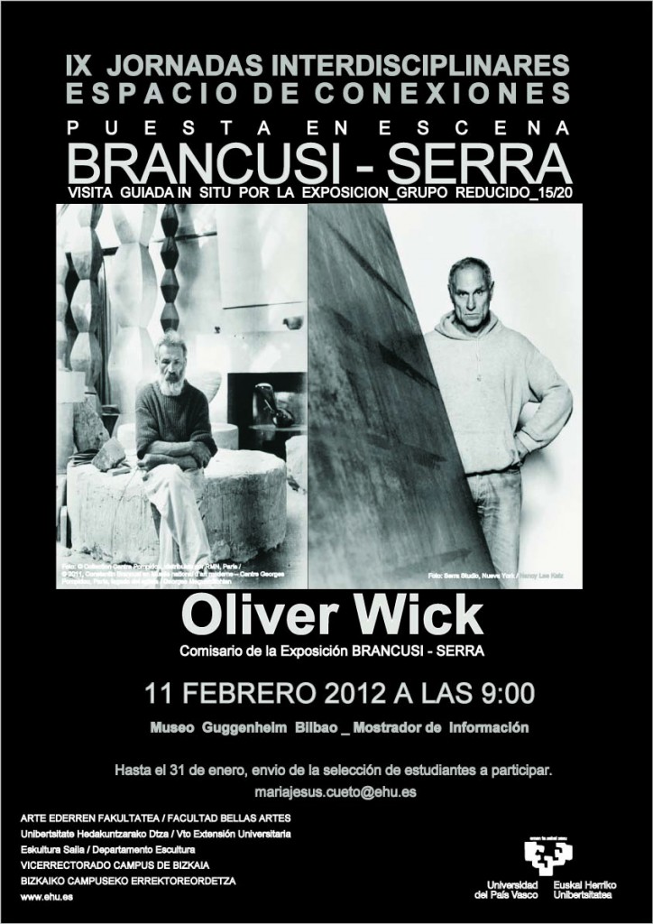 VISITA GUIADA POR OLIVER WICK EN EL MUSEO GUGGENHEIM BILBAO « Escultura